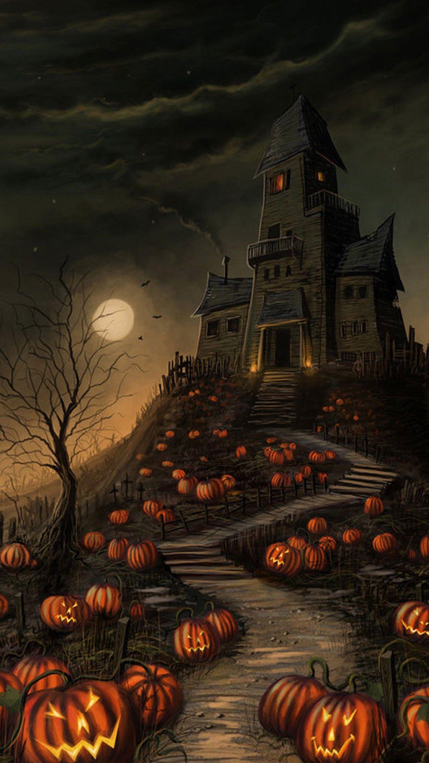 Halloween Castle Wallpapers - Top Free Halloween Castle Backgrounds ...