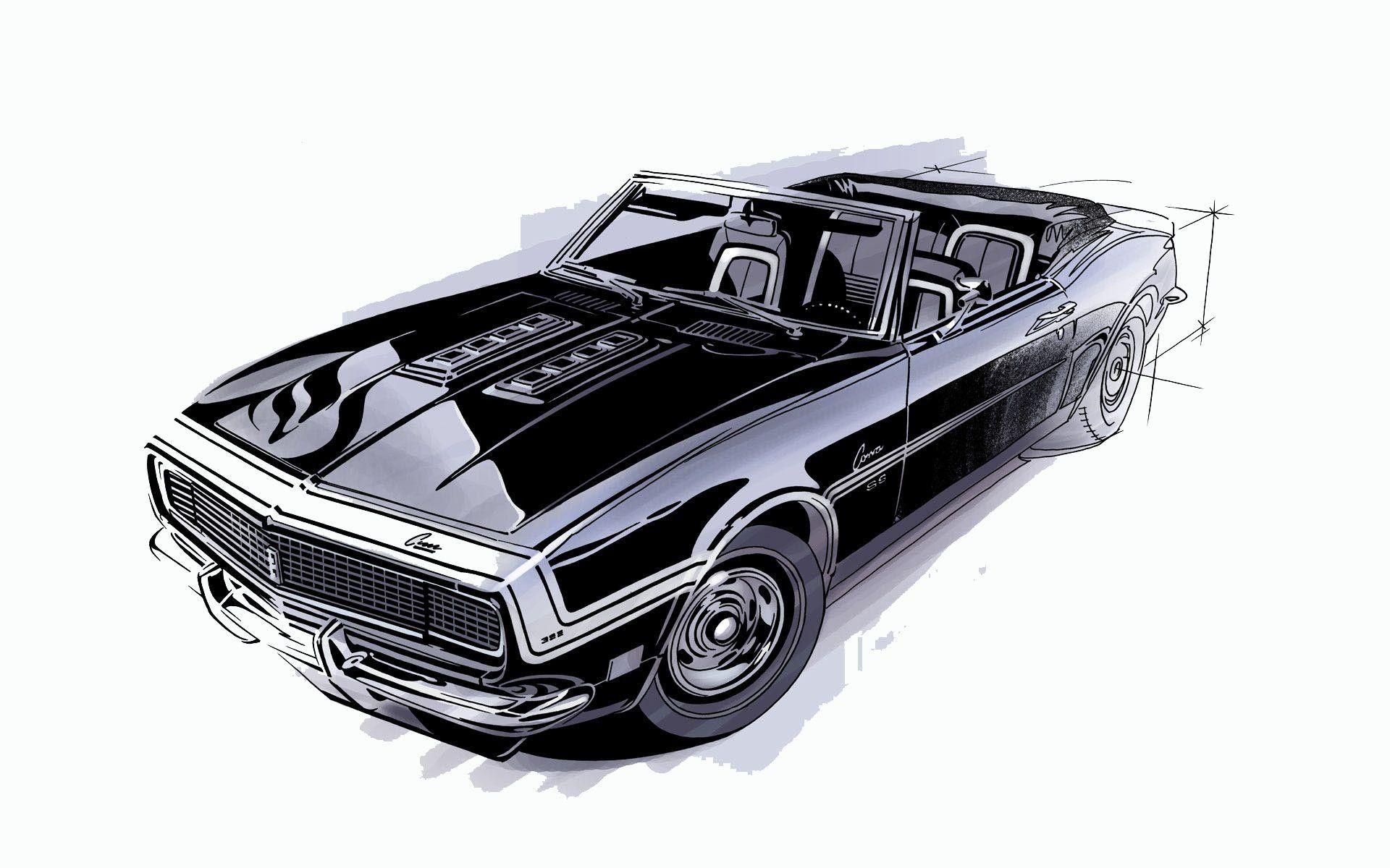 Car Sketch Wallpapers - Top Free Car Sketch Backgrounds - WallpaperAccess