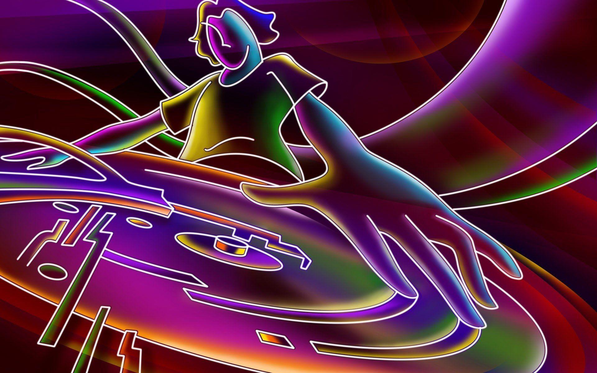 Neon DJ Wallpapers - Top Free Neon DJ Backgrounds - WallpaperAccess