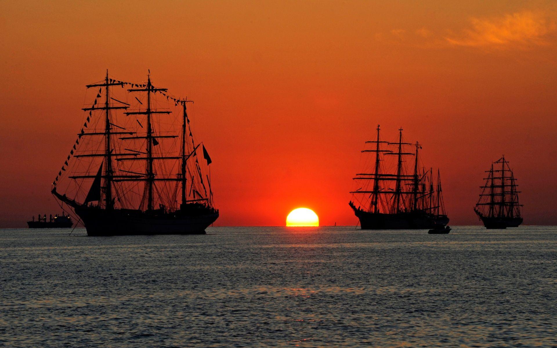 Ship Sunset Wallpapers - Top Free Ship Sunset Backgrounds - WallpaperAccess