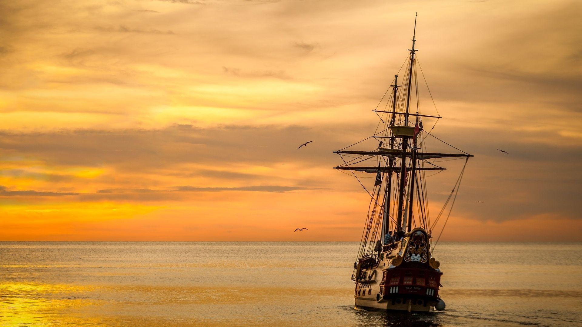 Ship Sunset Wallpapers - Top Free Ship Sunset Backgrounds - WallpaperAccess