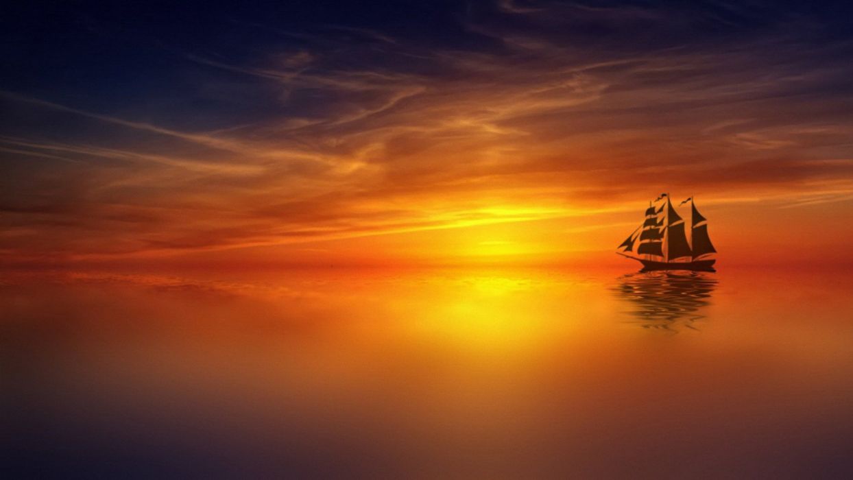 Ship Sunset Wallpapers - Top Free Ship Sunset Backgrounds - WallpaperAccess