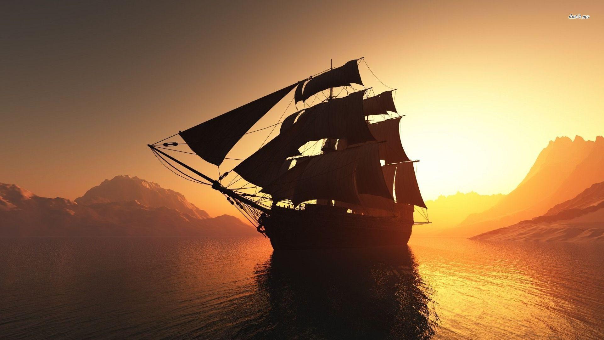 Ship Sunset Wallpapers - Top Free Ship Sunset Backgrounds - WallpaperAccess