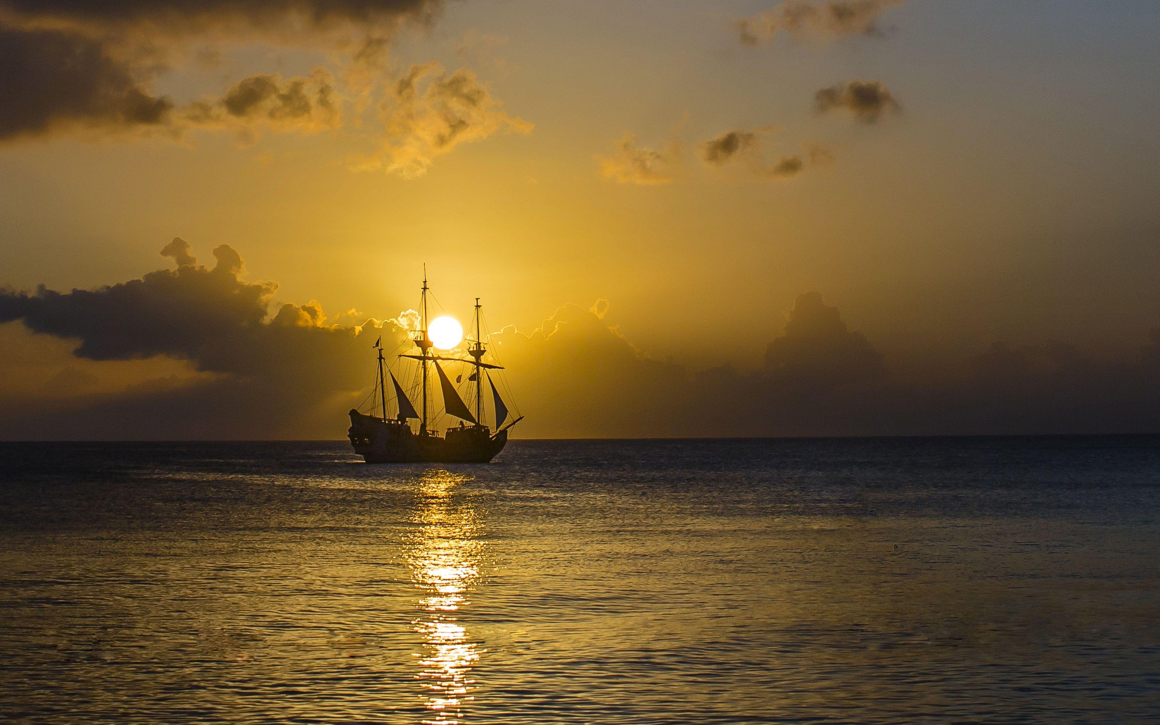 Ship Sunset Wallpapers - Top Free Ship Sunset Backgrounds - WallpaperAccess