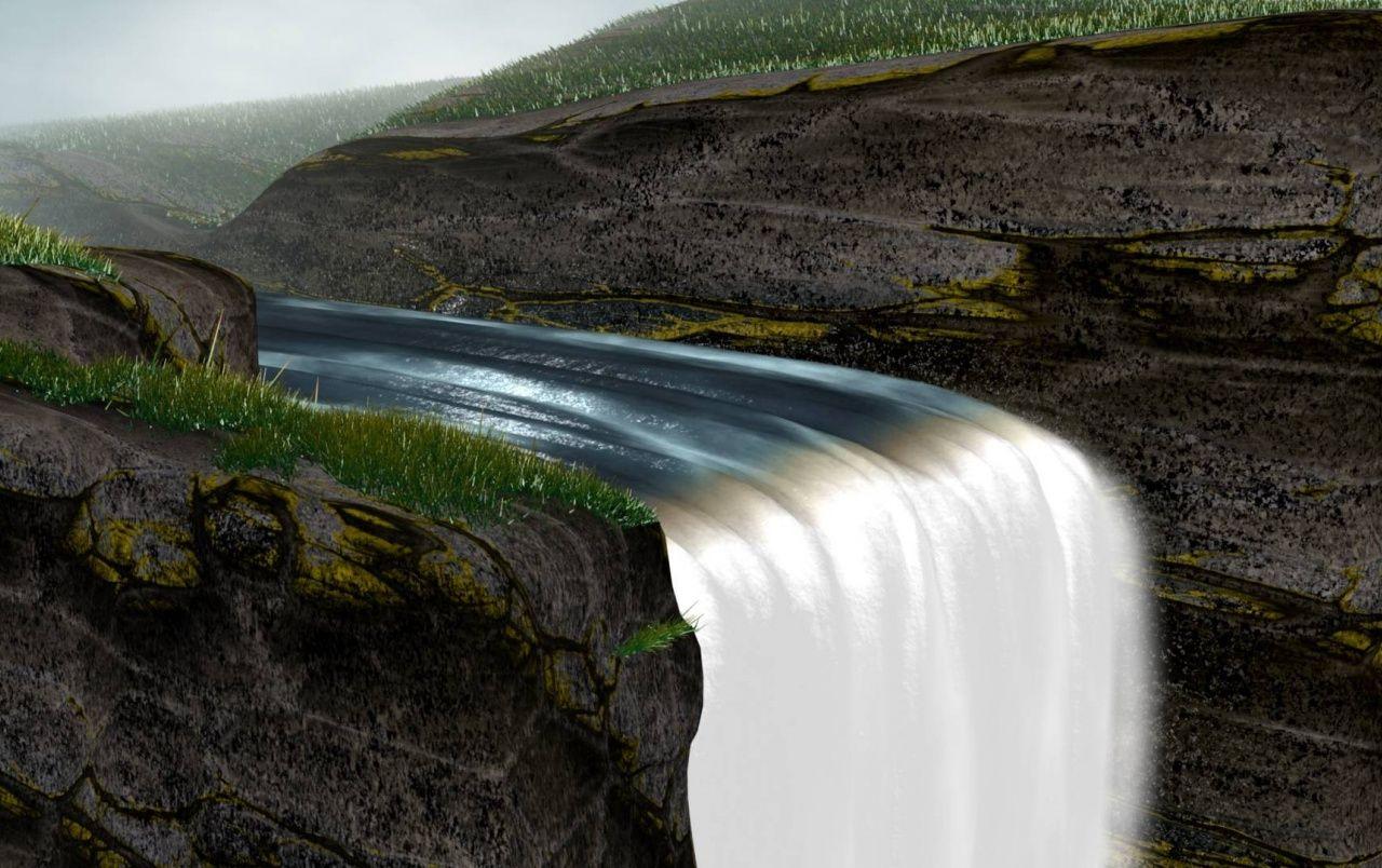 Digital Waterfall Wallpapers - Top Free Digital Waterfall Backgrounds ...