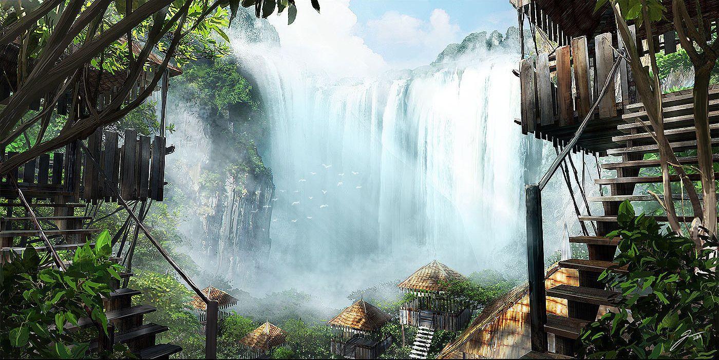 Digital Waterfall Wallpapers - Top Free Digital Waterfall Backgrounds ...