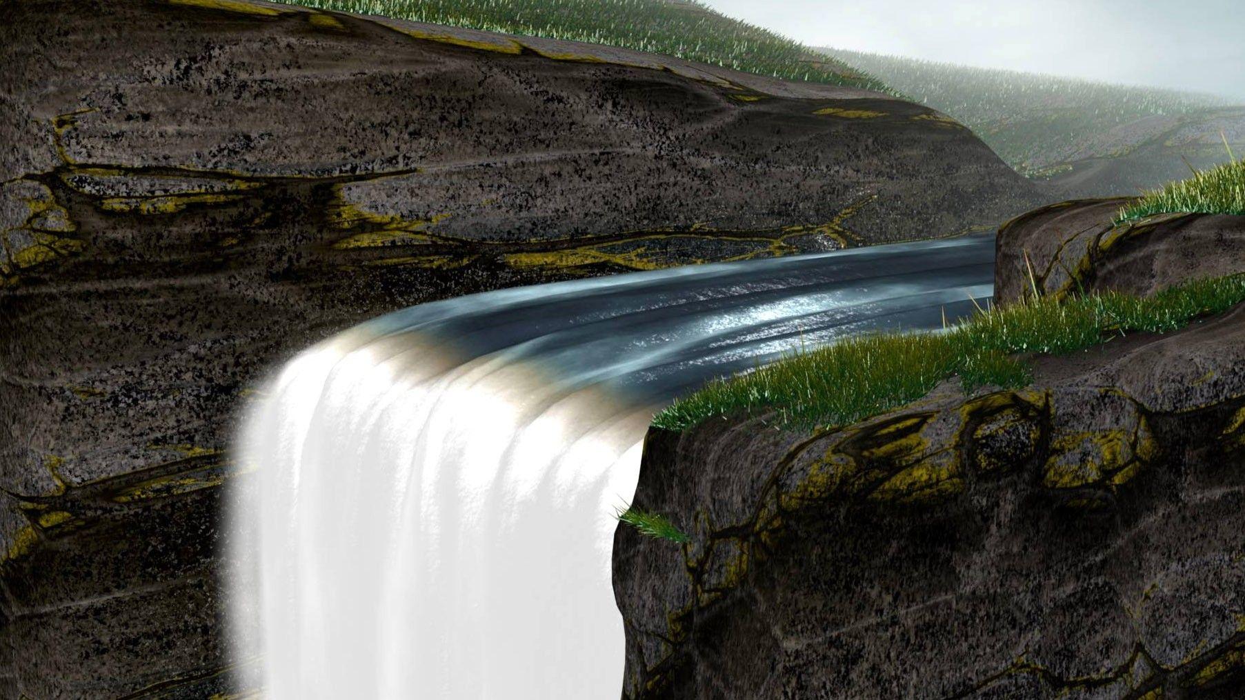 Digital Waterfall Wallpapers - Top Free Digital Waterfall Backgrounds ...