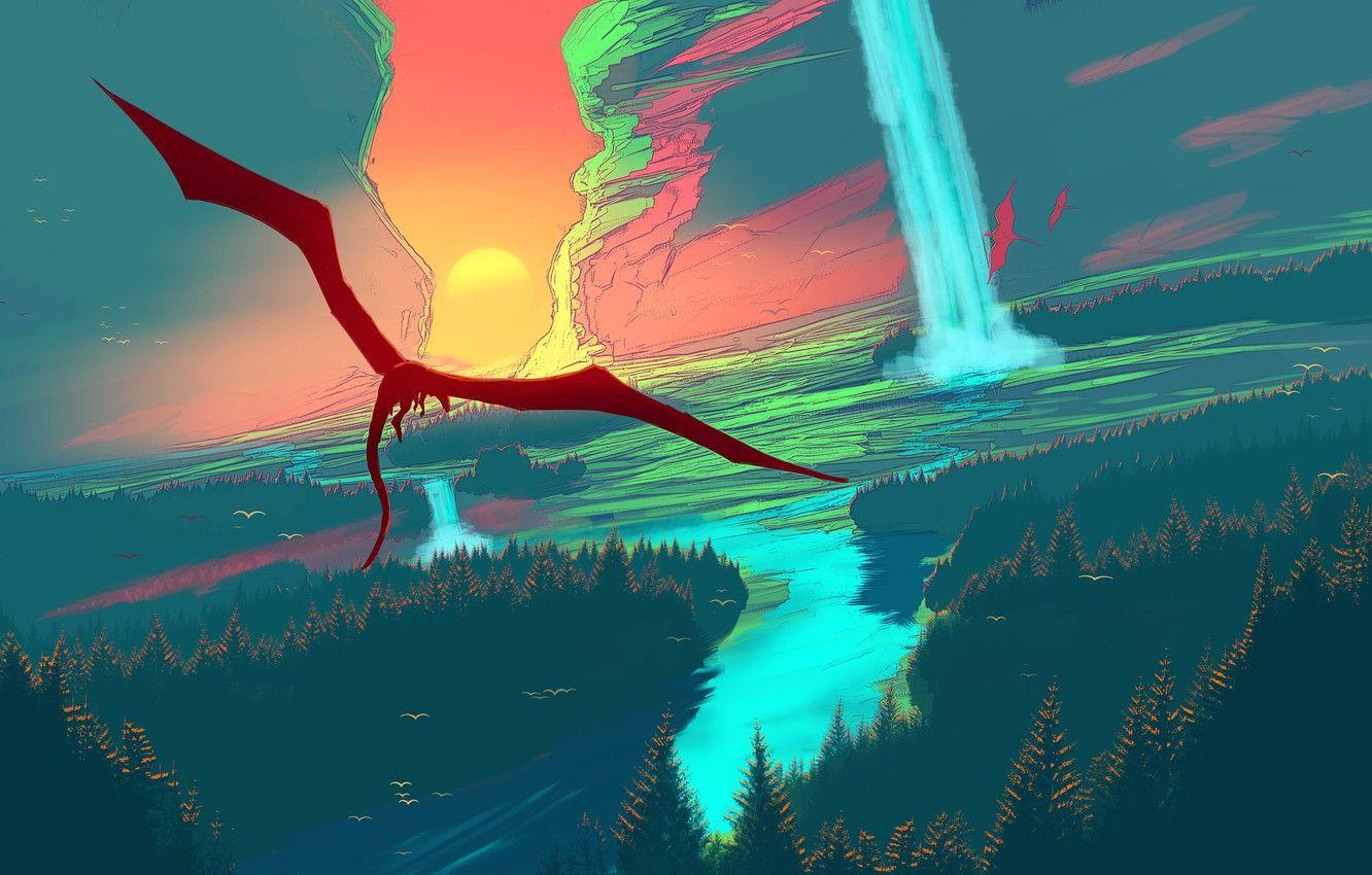 Dragon Landscape Wallpaper