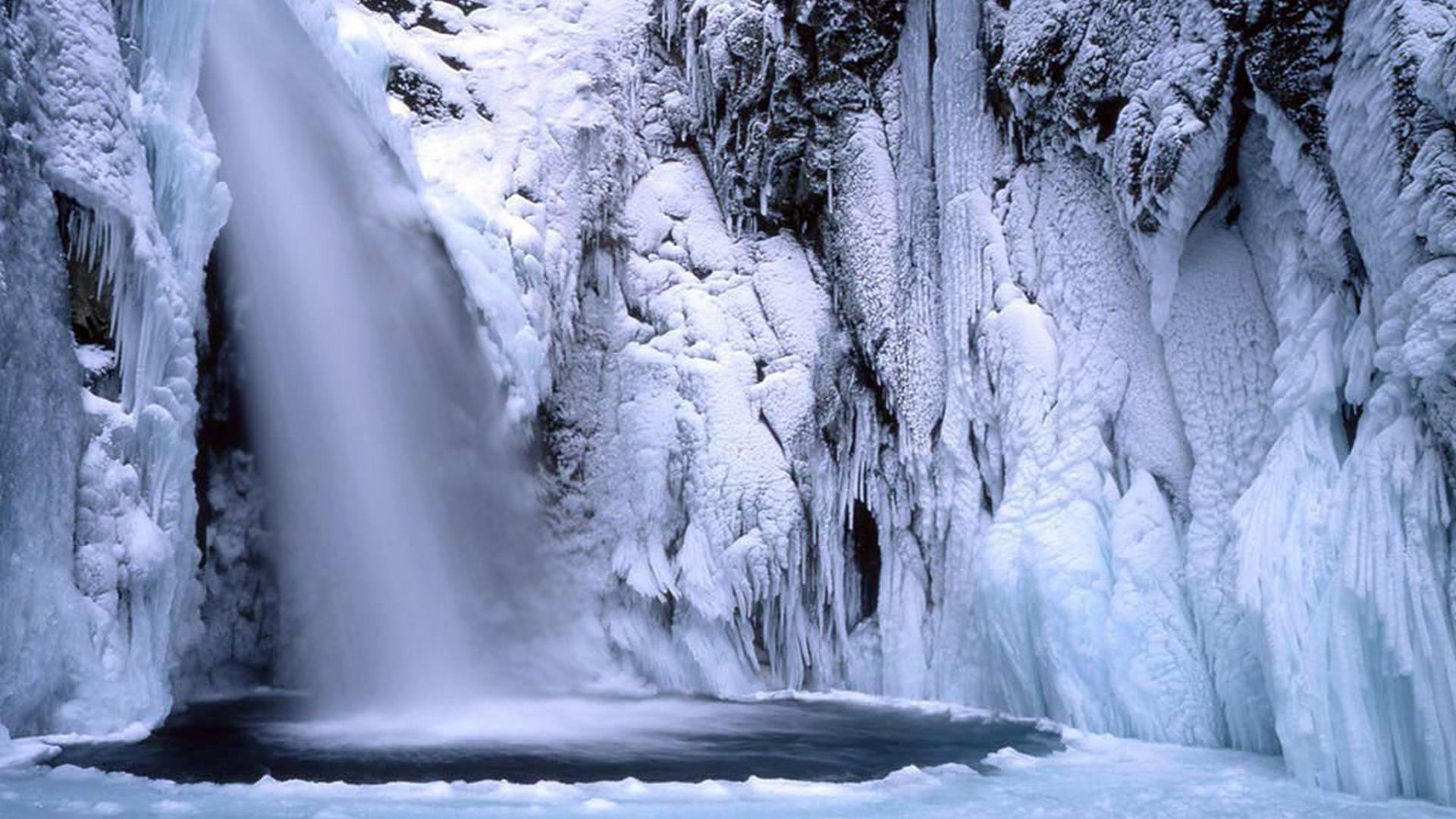 Snow Waterfall Wallpapers - Top Free Snow Waterfall Backgrounds ...