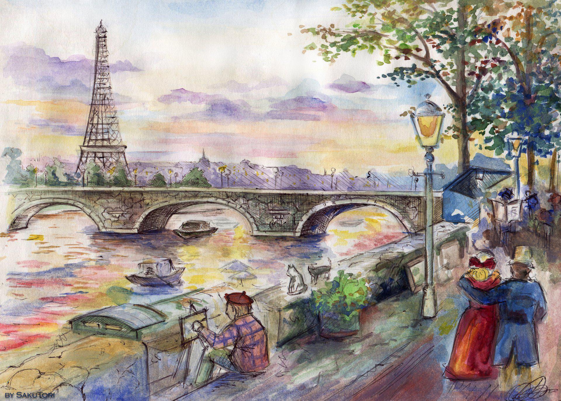 Paris Painting Wallpapers - Top Free Paris Painting Backgrounds ...