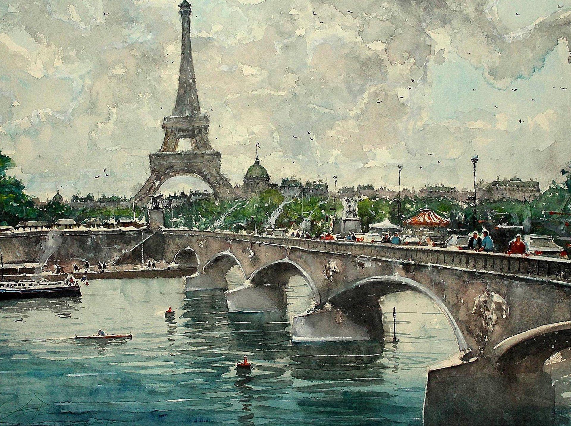 Paris Painting Wallpapers - Top Free Paris Painting Backgrounds ...