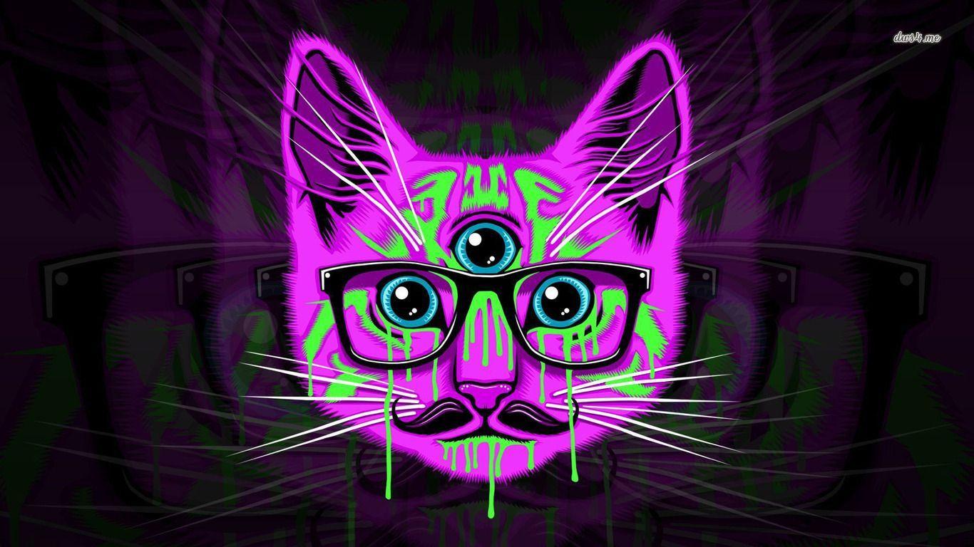 Hippie Cat Wallpapers - Top Free Hippie Cat Backgrounds - WallpaperAccess