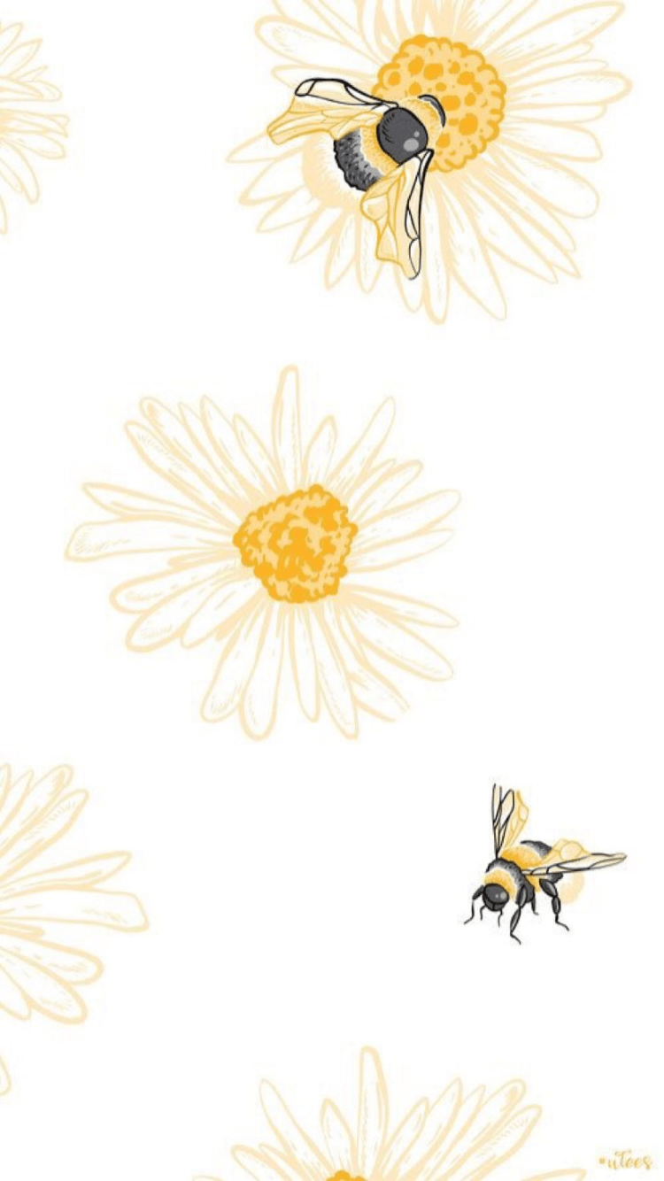 Yellow Bee Aesthetic Wallpapers - Top Free Yellow Bee Aesthetic ...