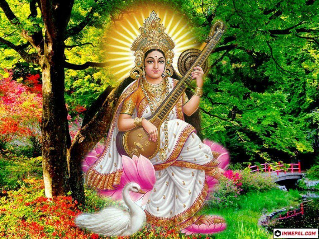 Saraswati Maa Wallpapers - Top Free Saraswati Maa Backgrounds - WallpaperAccess