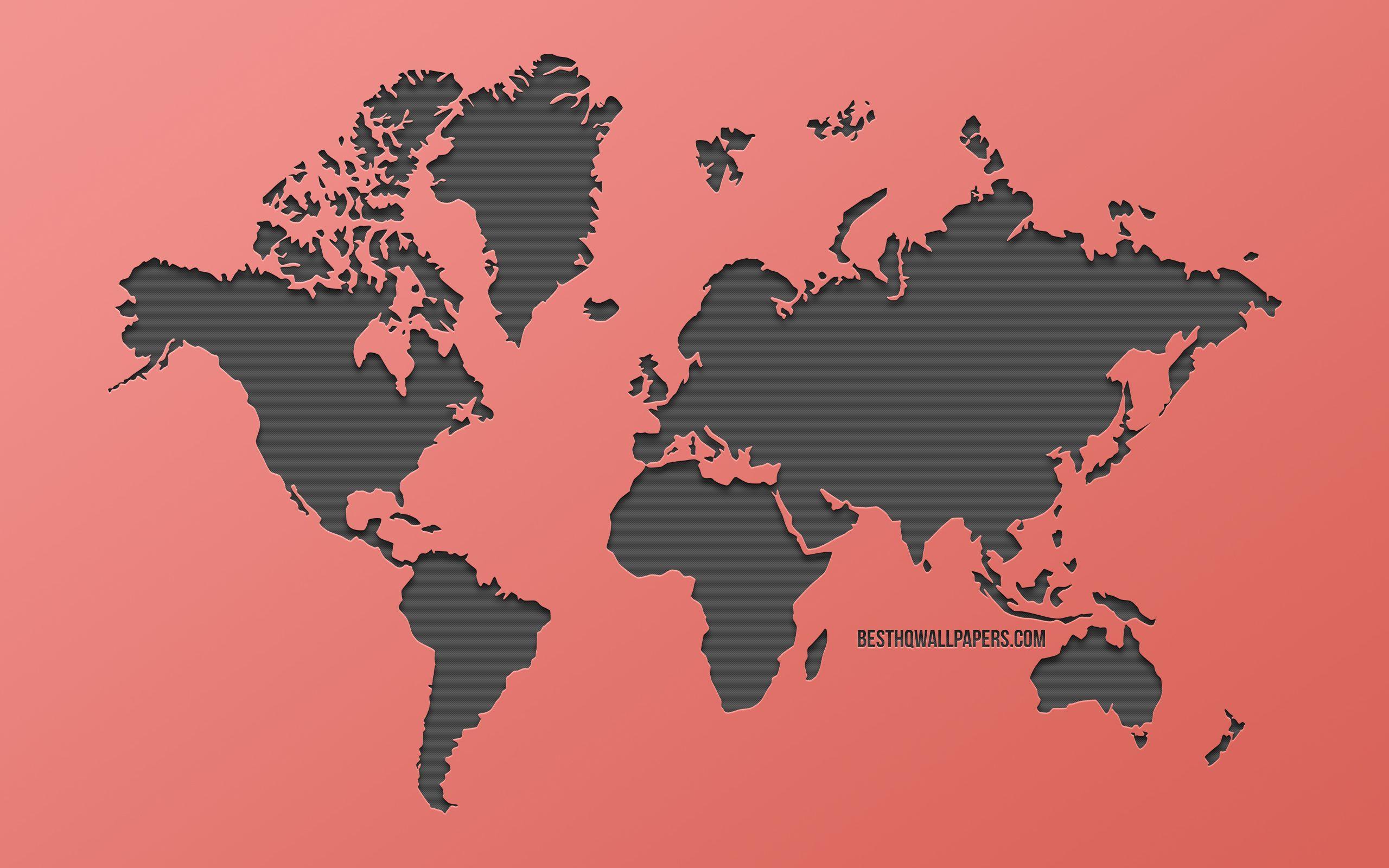 Pink World Map Wallpapers - Top Free Pink World Map Backgrounds ...