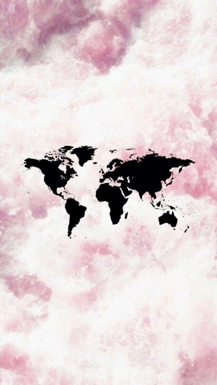 Pink World Map Wallpapers - Top Free Pink World Map Backgrounds ...