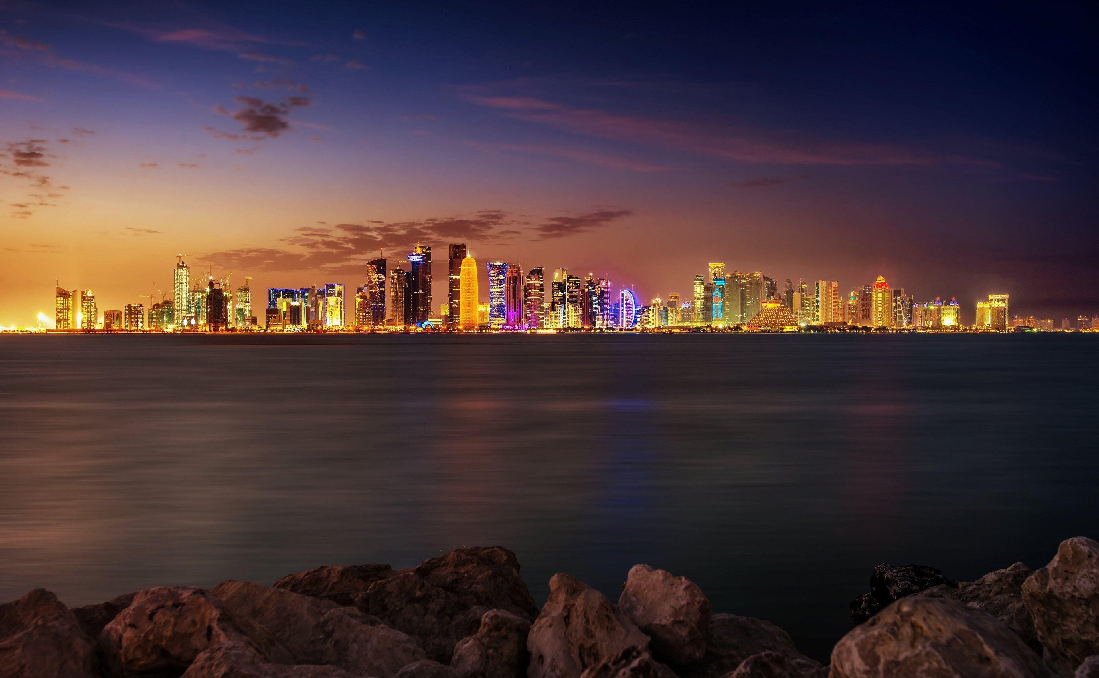 Qatar Skyline Wallpapers - Top Free Qatar Skyline Backgrounds ...