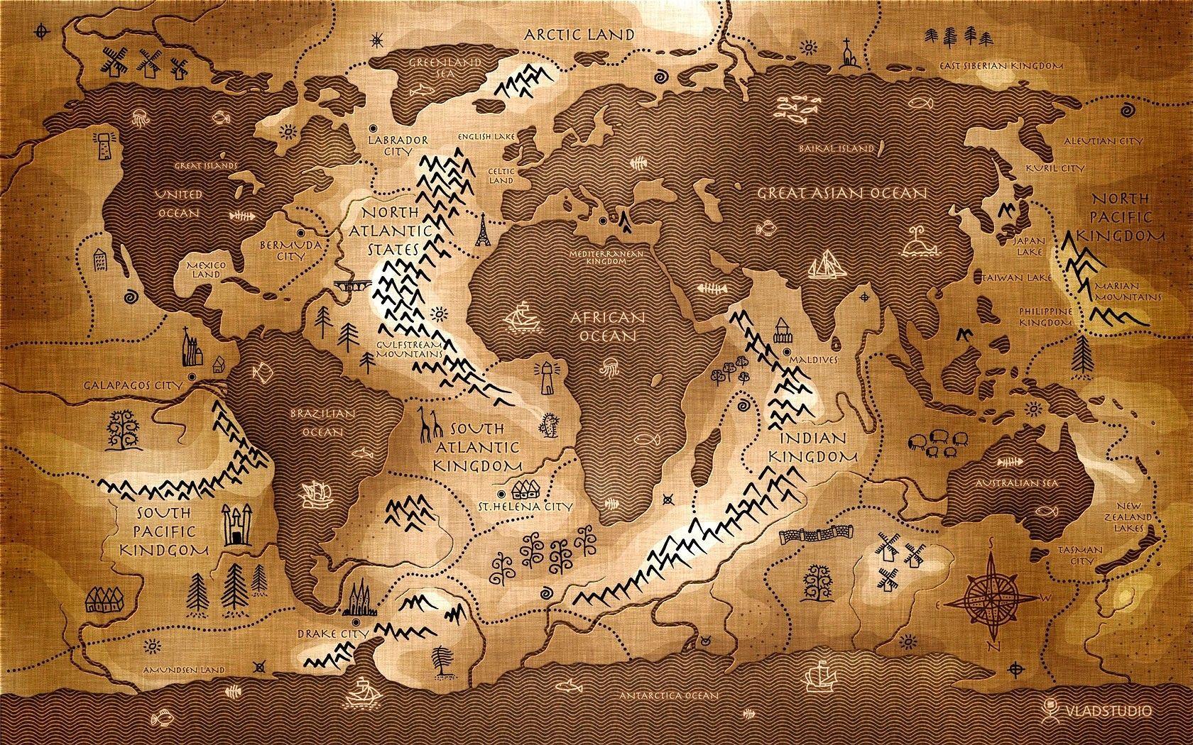 Fantasy Map Wallpapers - Top Free Fantasy Map Backgrounds - WallpaperAccess