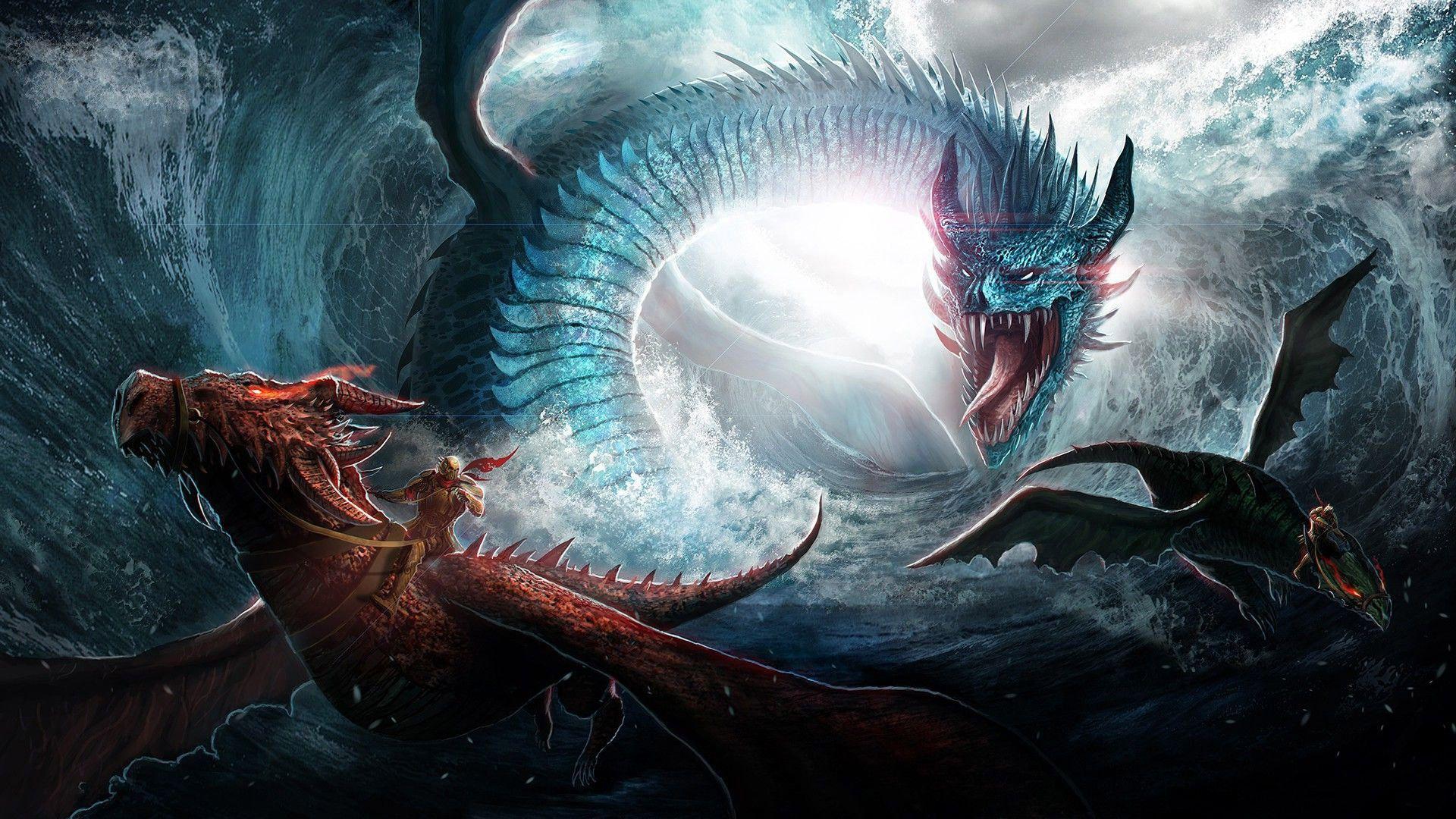 Cool Dragon Battle Wallpapers - Top Free Cool Dragon Battle Backgrounds ...