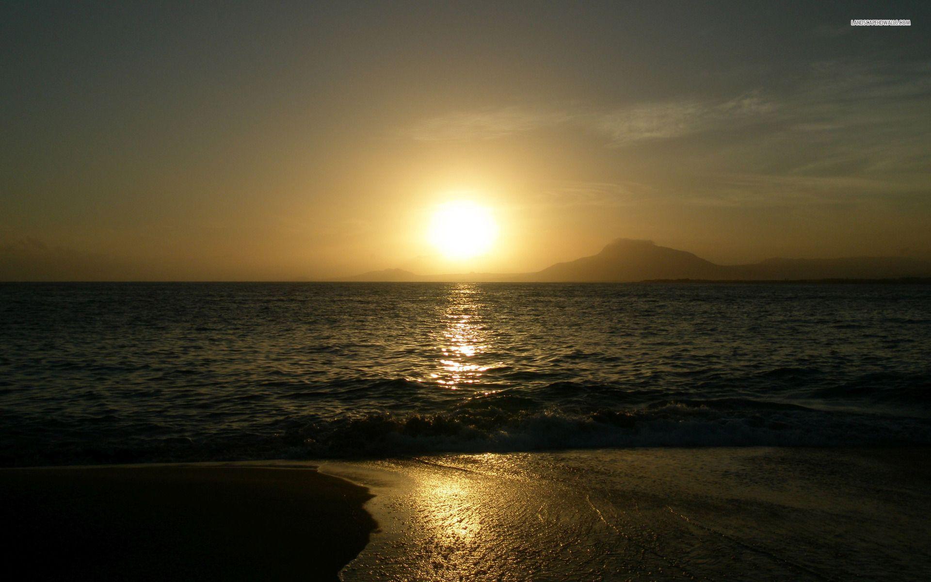 Blue Ocean Sunset Wallpapers - Top Free Blue Ocean Sunset Backgrounds ...