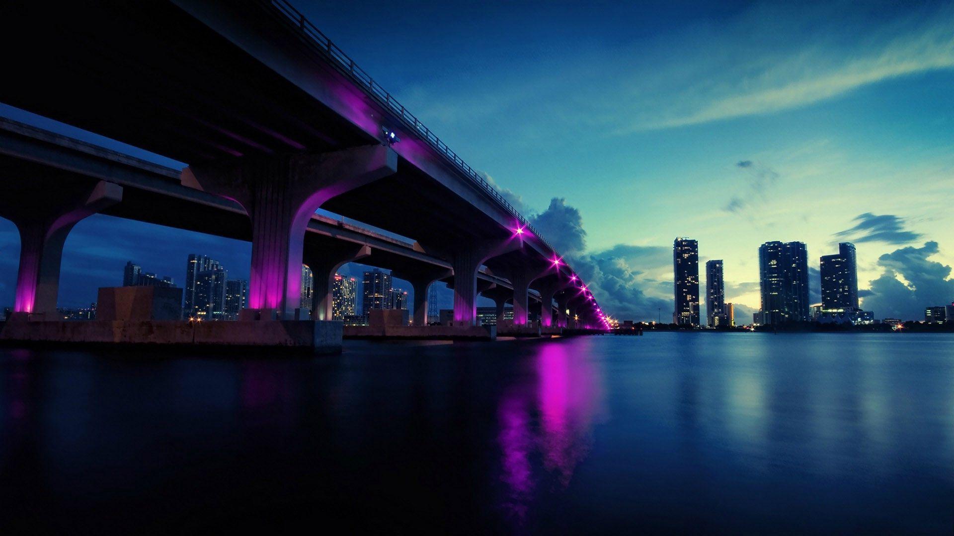 Miami Night Wallpapers - Top Free Miami Night Backgrounds - WallpaperAccess
