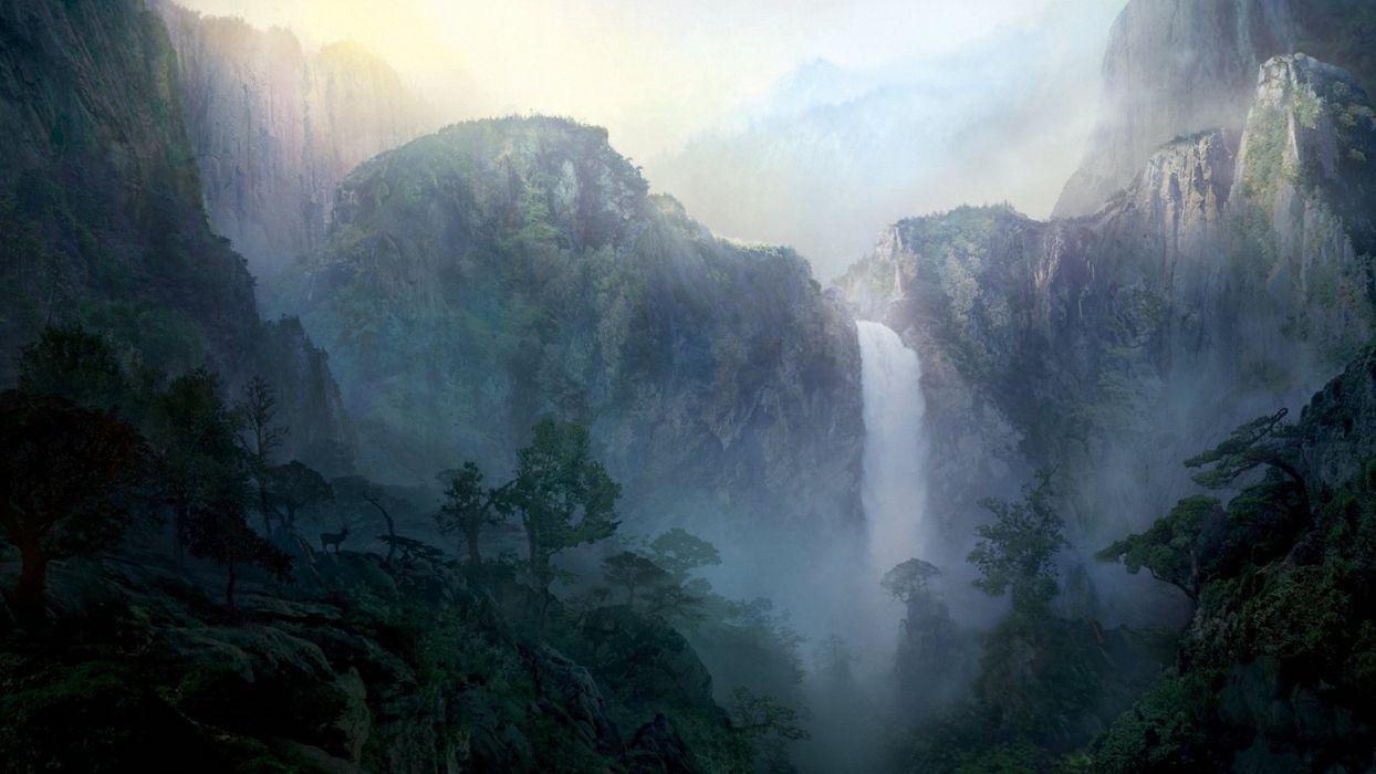 Dark Waterfall Wallpapers - Top Free Dark Waterfall Backgrounds ...