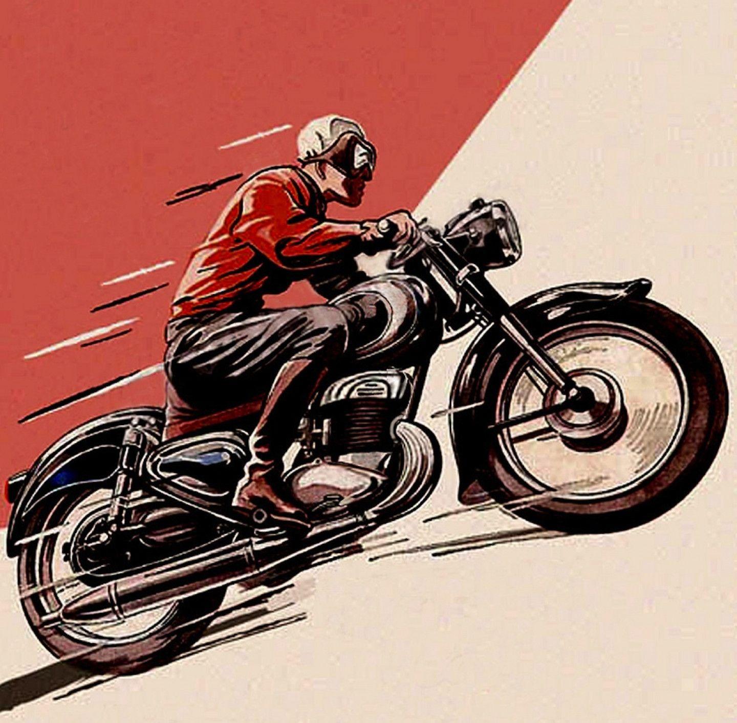 Retro Motorcycle Wallpapers - Top Free Retro Motorcycle Backgrounds ...