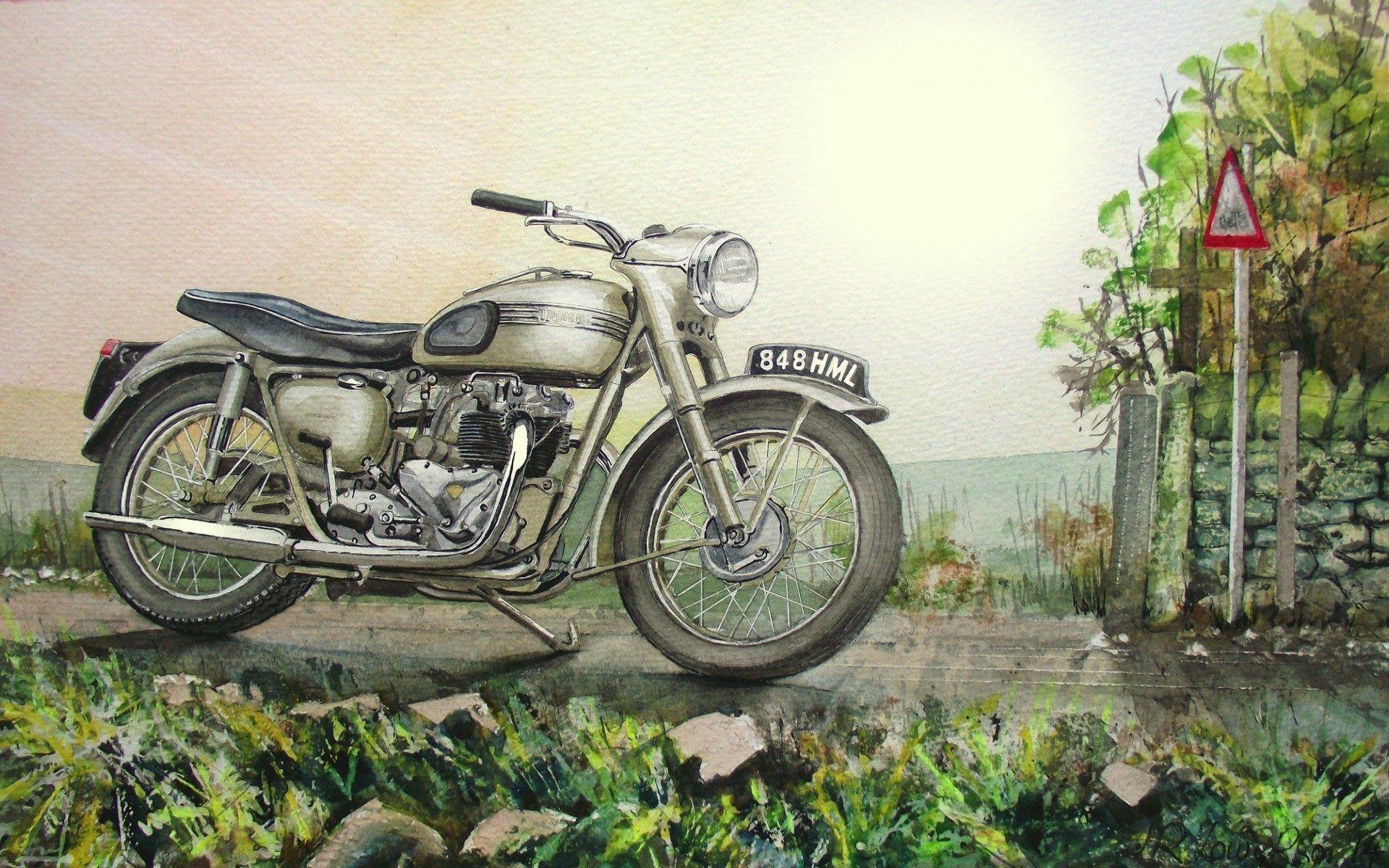 Old Motorcycles Wallpapers - Top Free Old Motorcycles Backgrounds ...