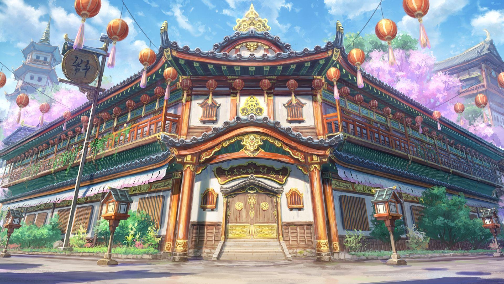 Anime Building Wallpapers - Top Free Anime Building Backgrounds ...