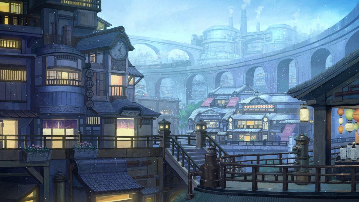 Anime Building Wallpapers - Top Free Anime Building Backgrounds ...