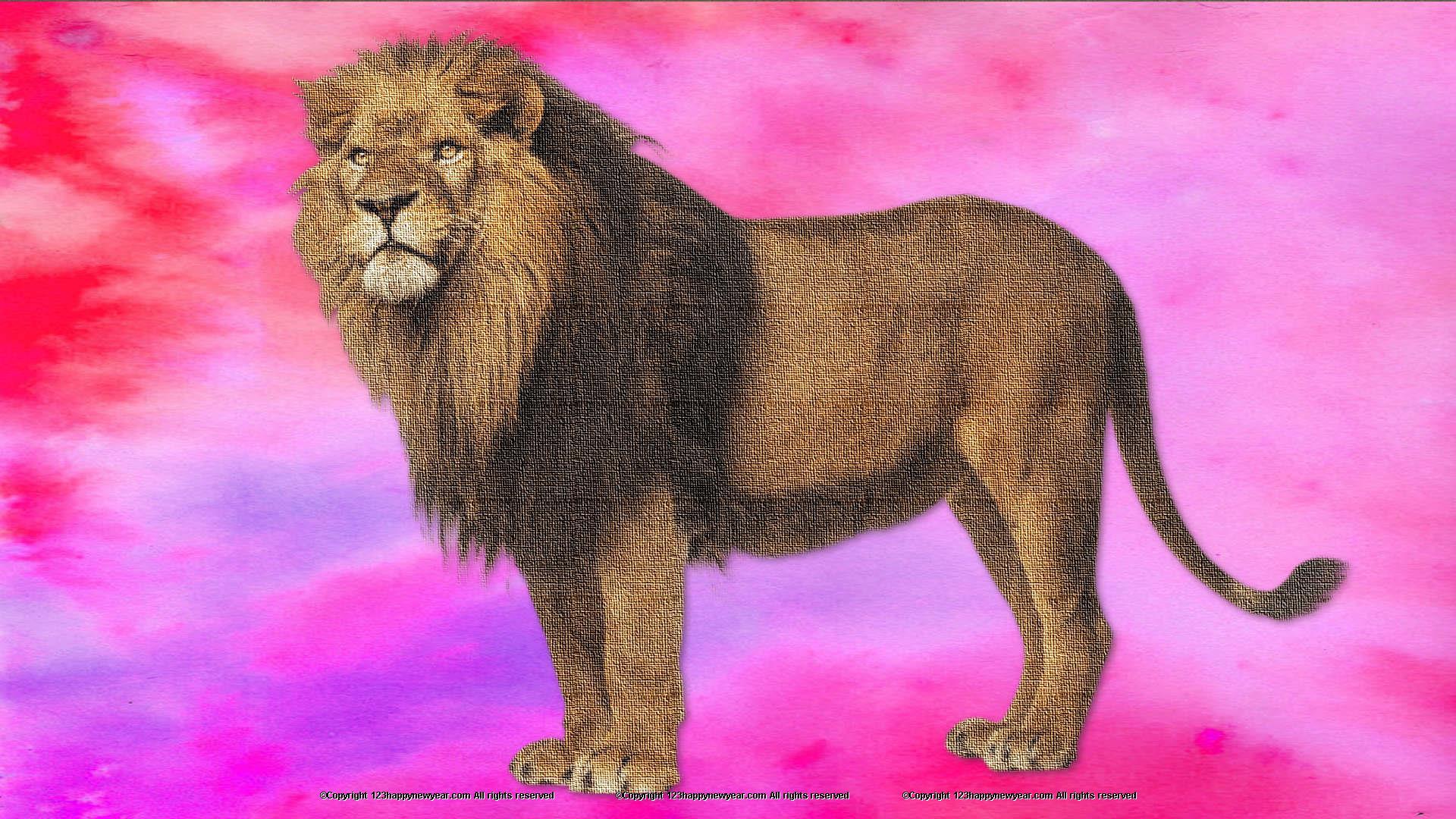 Pink Lion Wallpapers - Top Free Pink Lion Backgrounds - WallpaperAccess