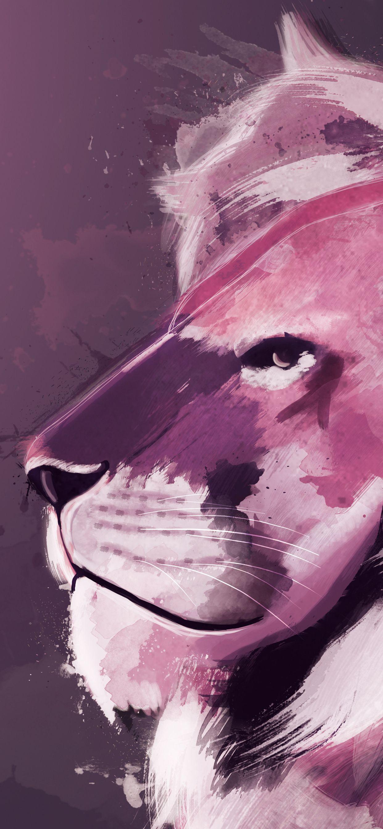 Pink Lion Wallpapers - Top Free Pink Lion Backgrounds - WallpaperAccess