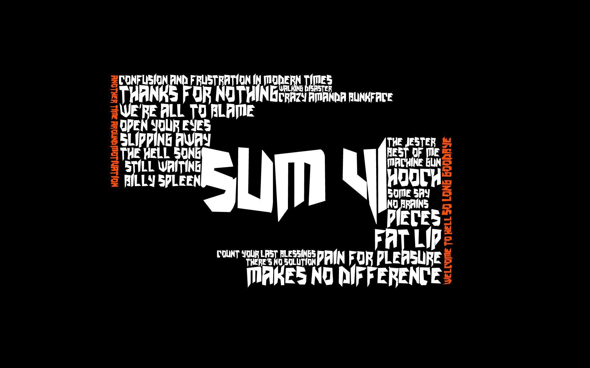 Sum 41 Wallpapers - Top Free Sum 41 Backgrounds - WallpaperAccess