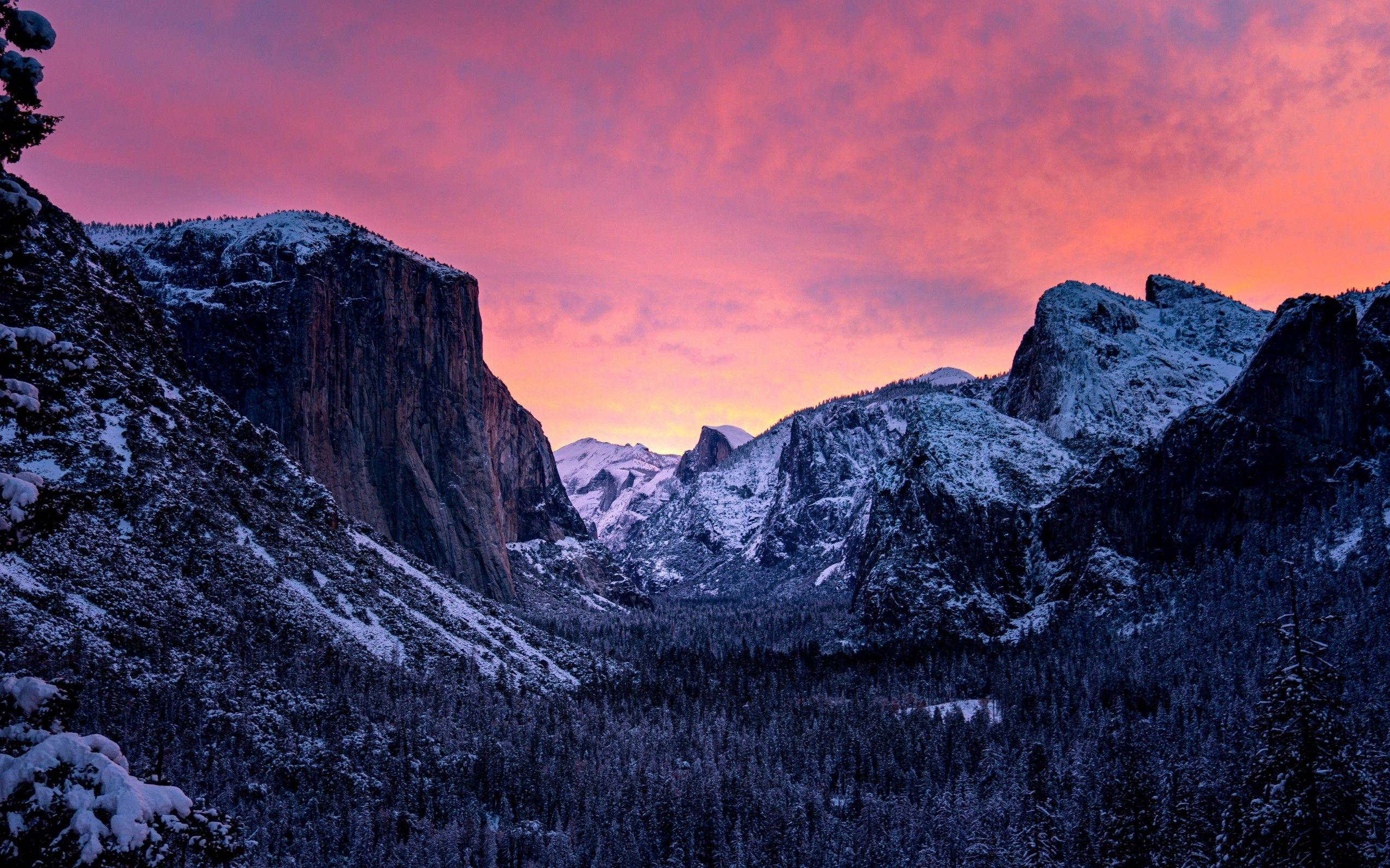 Yosemite Winter Wallpapers - Top Free Yosemite Winter Backgrounds ...