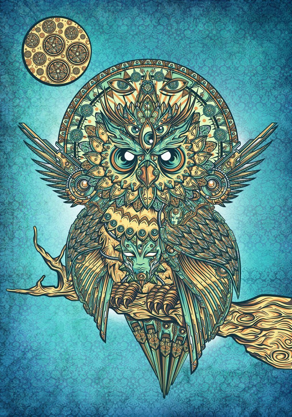 Trippy Owl Wallpapers - Top Free Trippy Owl Backgrounds - WallpaperAccess