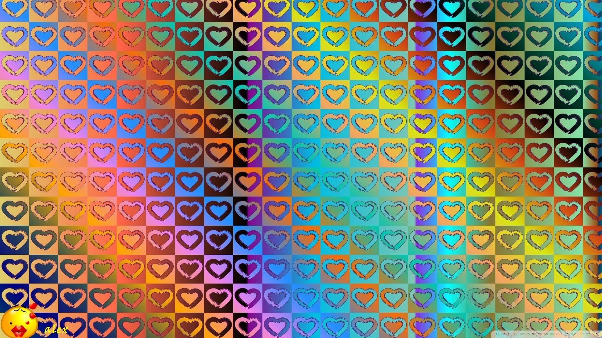Colorful Heart Wallpapers - Top Free Colorful Heart Backgrounds ...