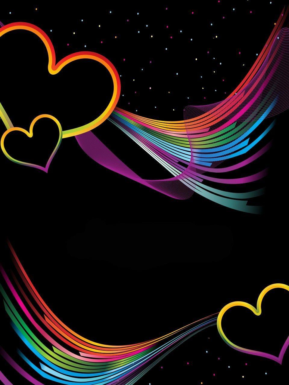 Colorful Heart Wallpapers - Top Free Colorful Heart Backgrounds ...