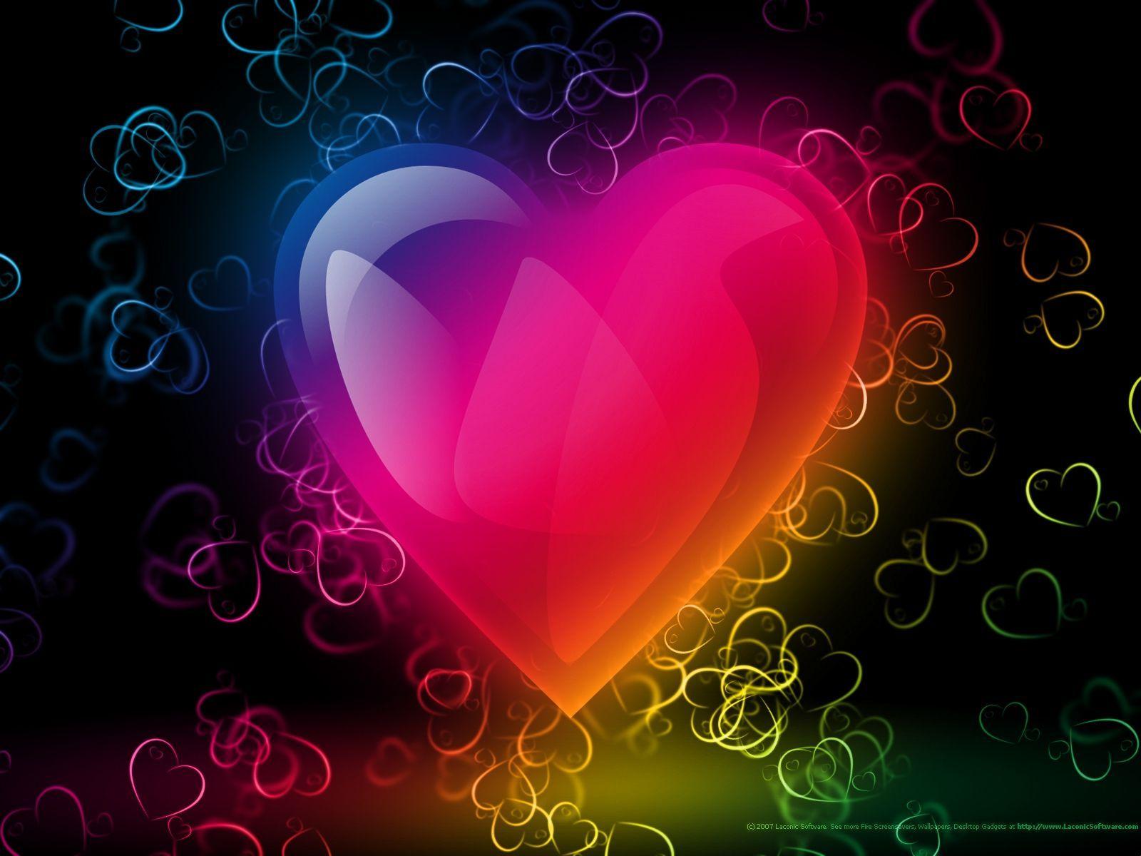 Colorful Heart Wallpapers - Top Free Colorful Heart Backgrounds ...