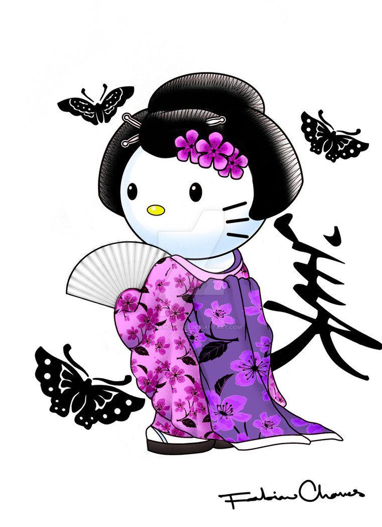 Hello Kitty Geisha Wallpapers - Top Free Hello Kitty Geisha Backgrounds ...