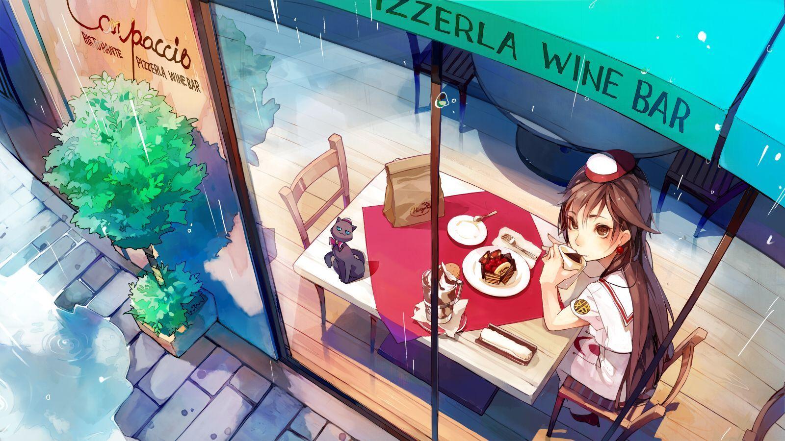 Anime Coffee Shop Wallpapers - Top Free Anime Coffee Shop Backgrounds ...