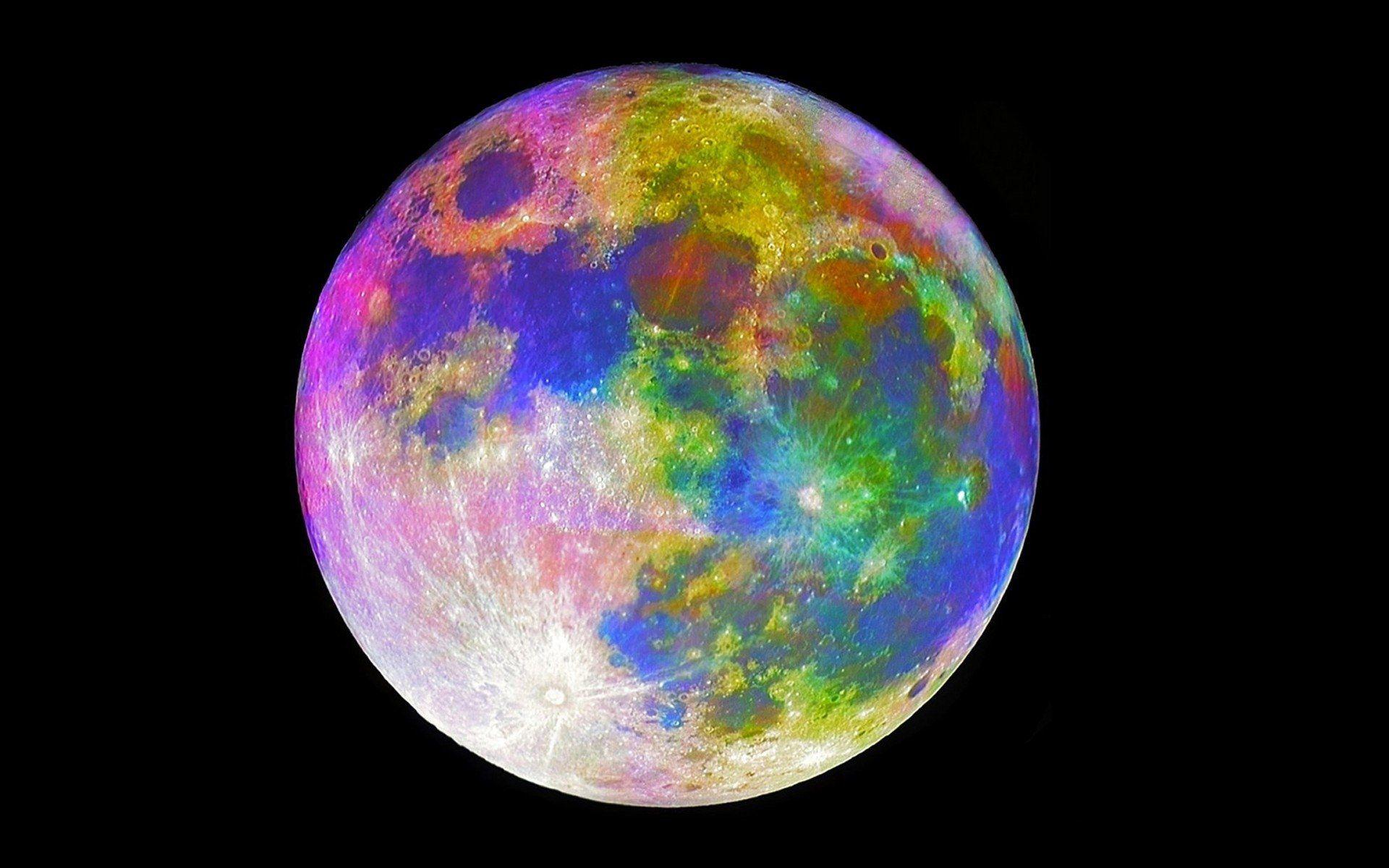 Colorful Moon Wallpapers - Top Free Colorful Moon Backgrounds ...