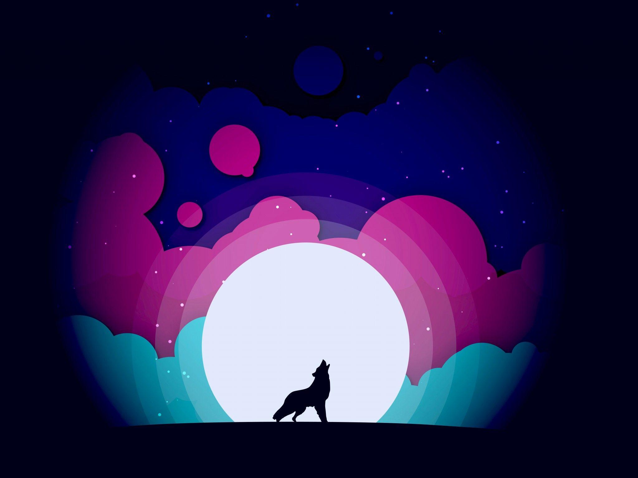 Colorful Moon Wallpapers - Top Free Colorful Moon Backgrounds ...