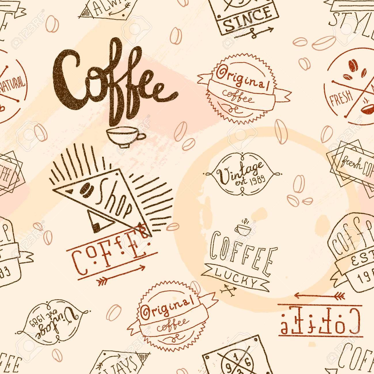 Coffee Pattern Wallpapers - Top Free Coffee Pattern Backgrounds ...