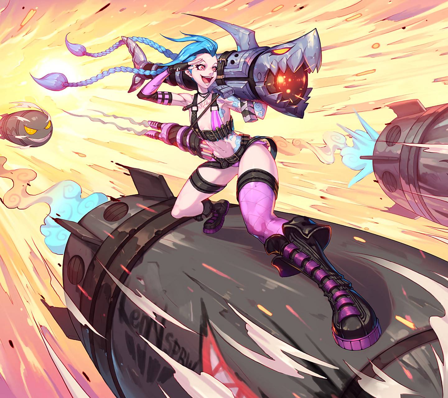 Jinx Lol Wallpapers - Top Free Jinx Lol Backgrounds - WallpaperAccess