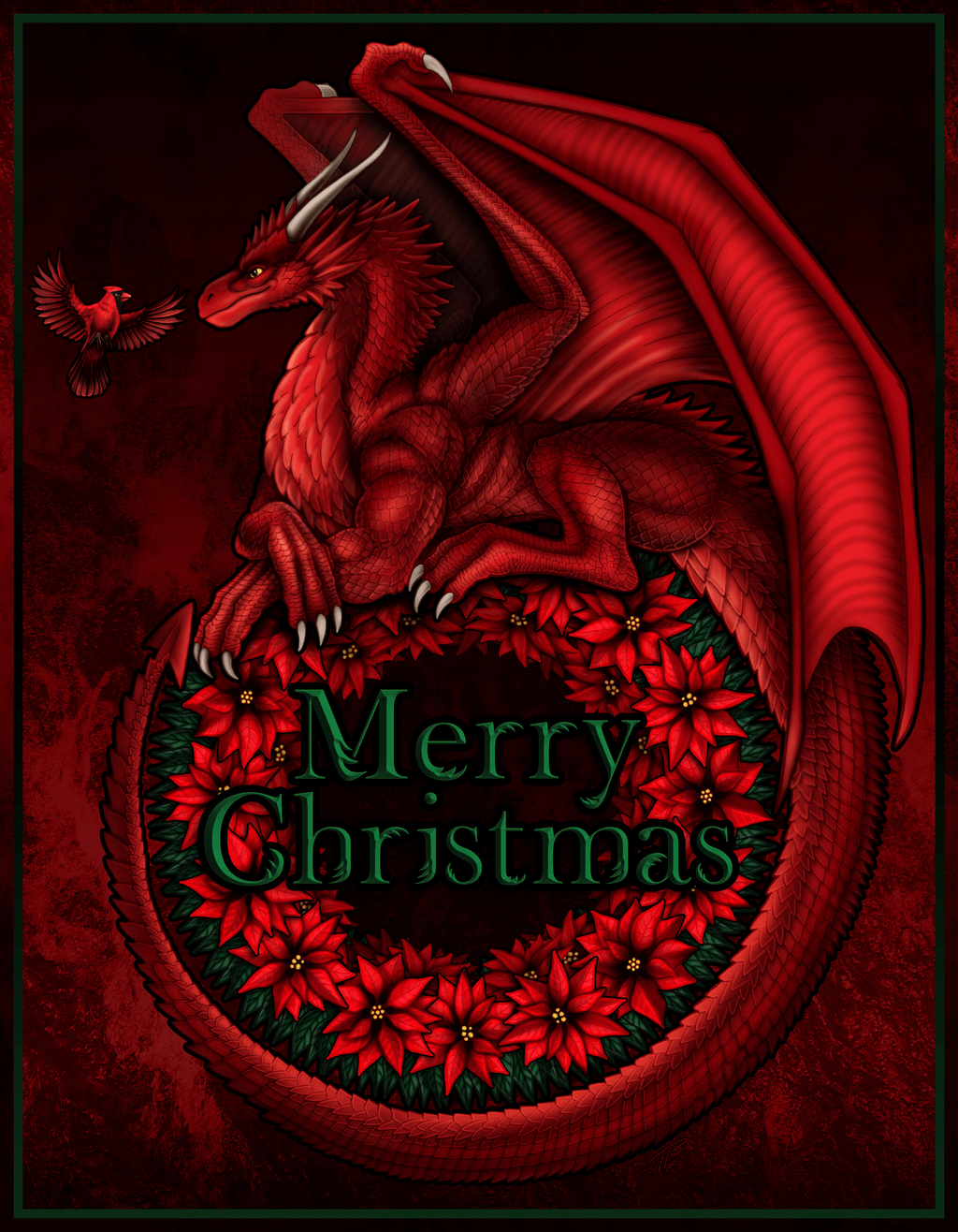 Christmas Dragon Wallpapers - Top Free Christmas Dragon Backgrounds ...