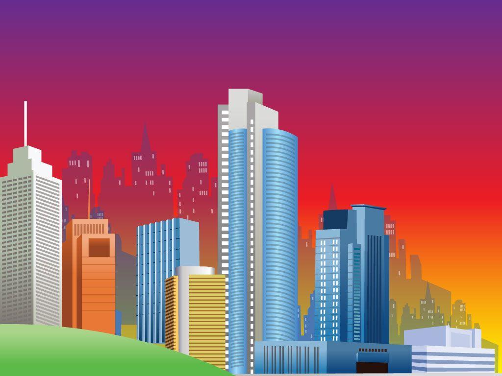 Cartoon Skyline Wallpapers - Top Free Cartoon Skyline Backgrounds ...