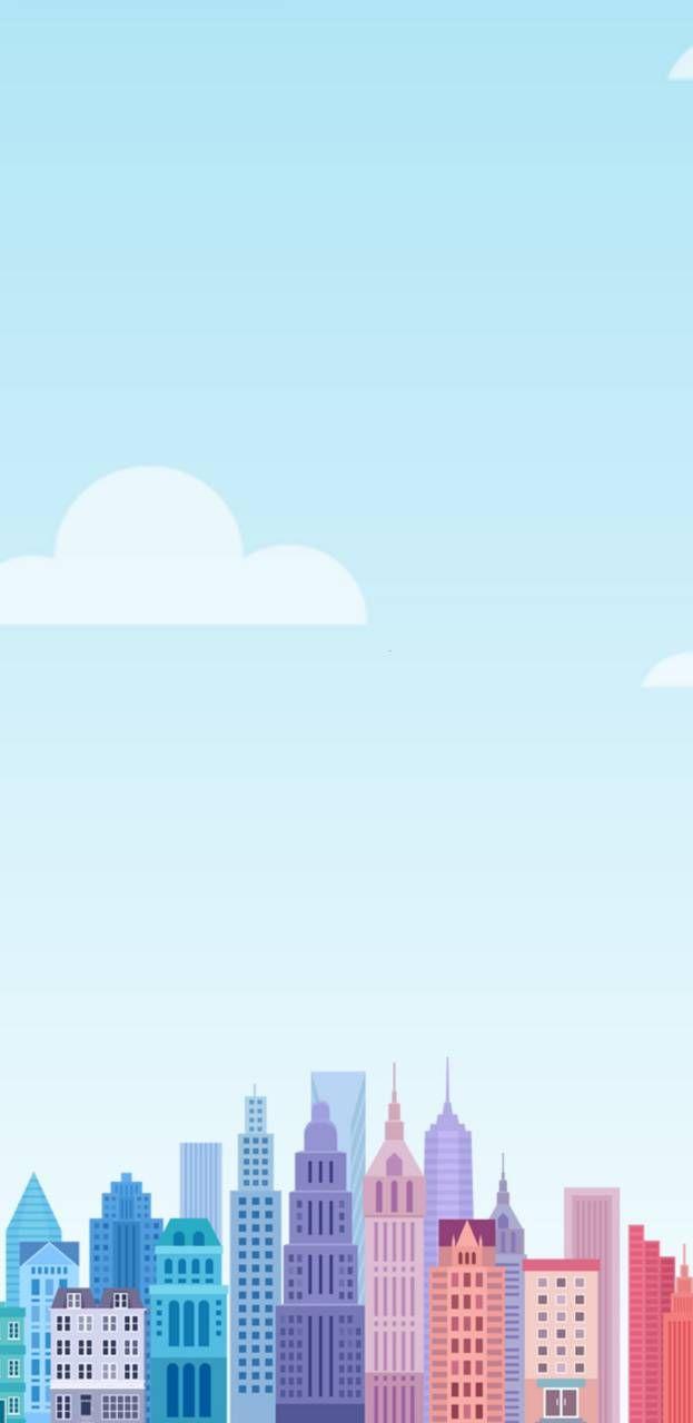Cartoon Skyline Wallpapers - Top Free Cartoon Skyline Backgrounds ...