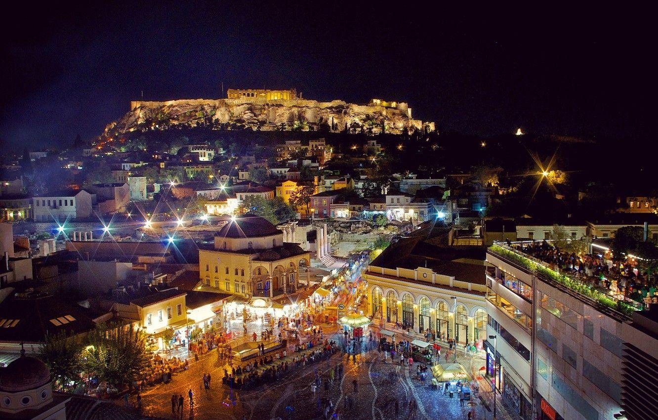 Greece at Night Wallpapers - Top Free Greece at Night Backgrounds ...