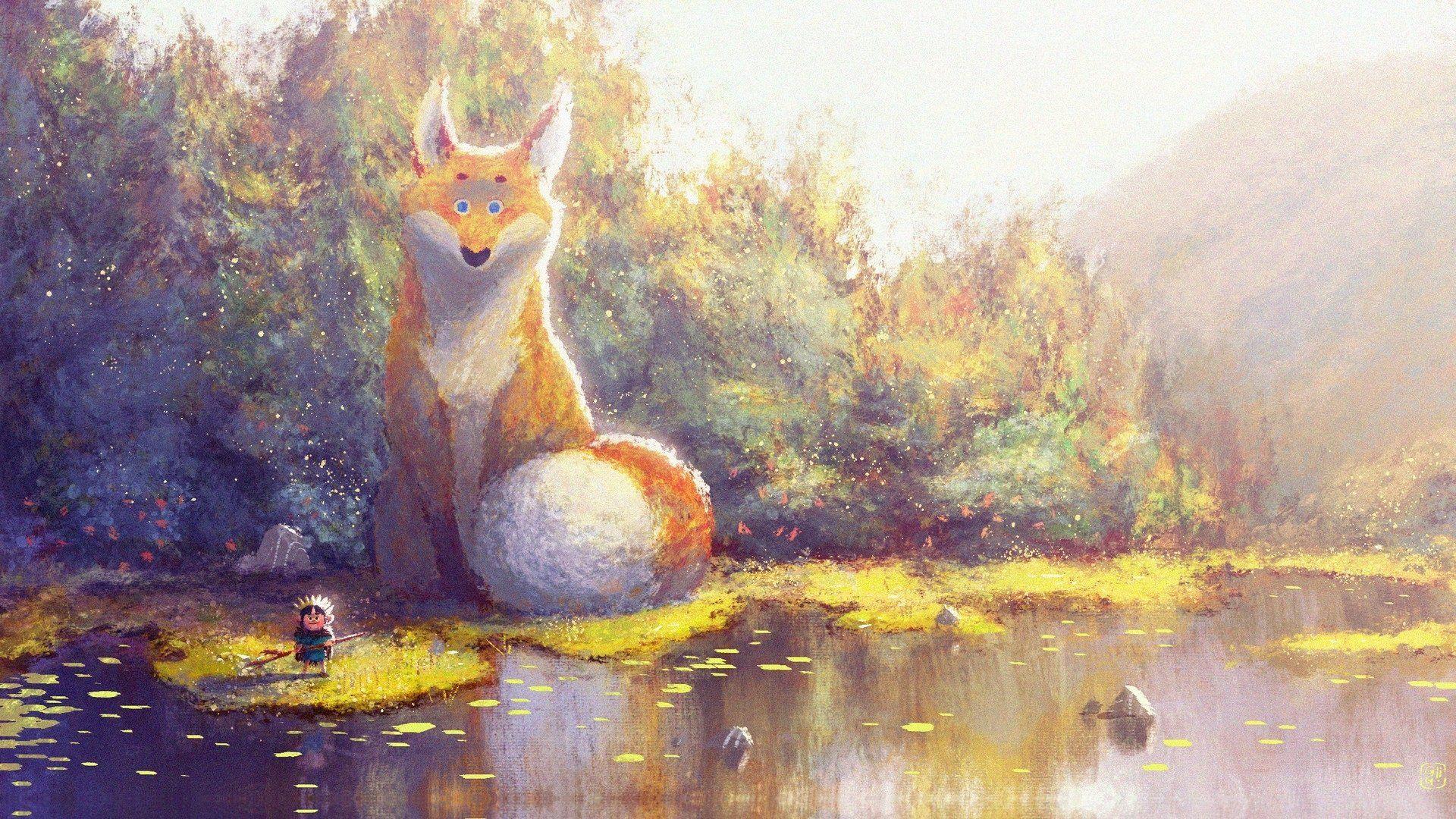 Fox Painting Wallpapers - Top Free Fox Painting Backgrounds ...