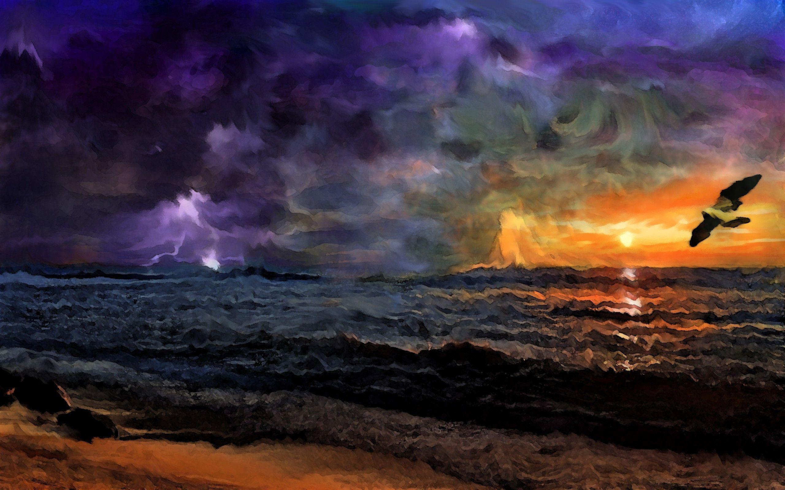 Beach Storm Wallpapers - Top Free Beach Storm Backgrounds - WallpaperAccess